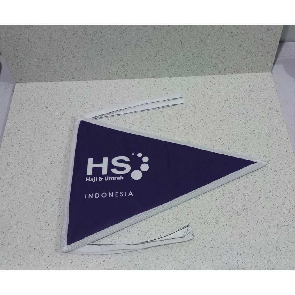 Jual Custom Bendera Segitiga Tour Guide / Bendera Travel / Bendera ...