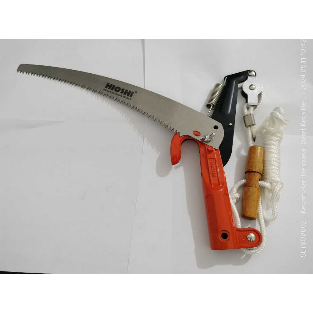 Jual HIOSHI Gergaji Kopi Lengkung Tree Pruner / Gergaji Dahan Tarik Kayu Dahan Coklat Gunting ...