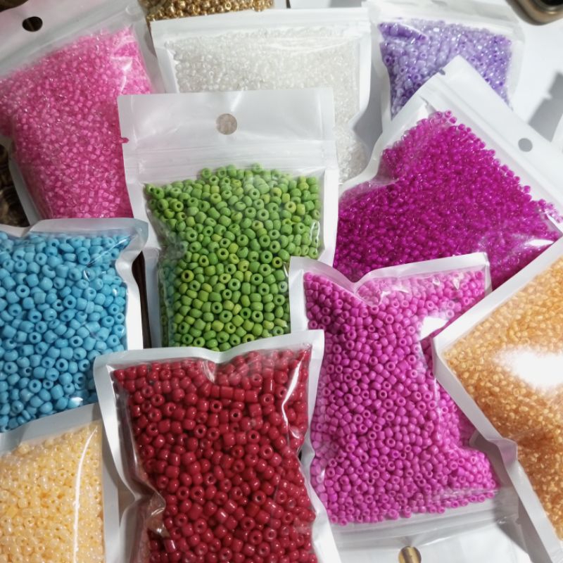 Jual (100grm) Mote Payet pasir DIY craft gelang bahan craft kerajinan ...