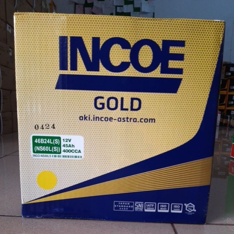 Jual Aki Mobil HRV, CRV, Accord INCOE GOLD NS60LS 12V-45Ah Aki Basah | Shopee Indonesia