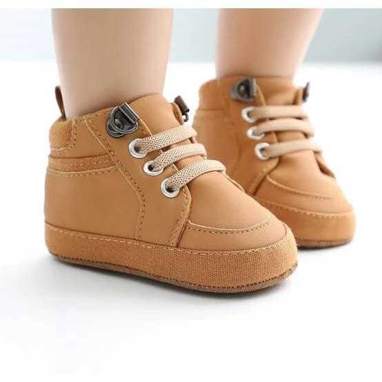 Jual Sepatu Prewalker Laki Laki Perempuan Umur 3 - 14 Bulan Warna Tan ...