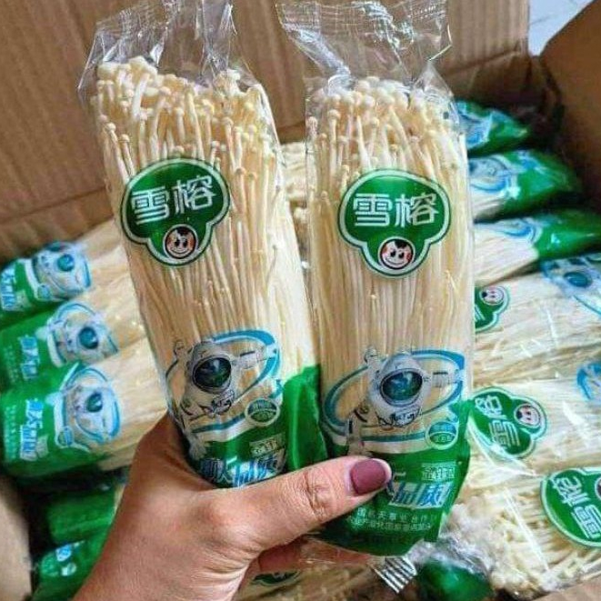Jual Jamur Enoki 1 Dus Segar| Jamur Enoki China Dus| Enoki Mushroom ...