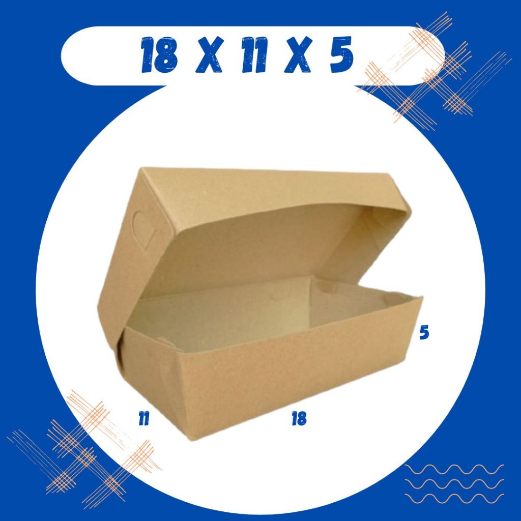 Jual Dus Nasi 18x11x5 Kardus Packing Kotak Kemasan Box Ayam Goreng ...