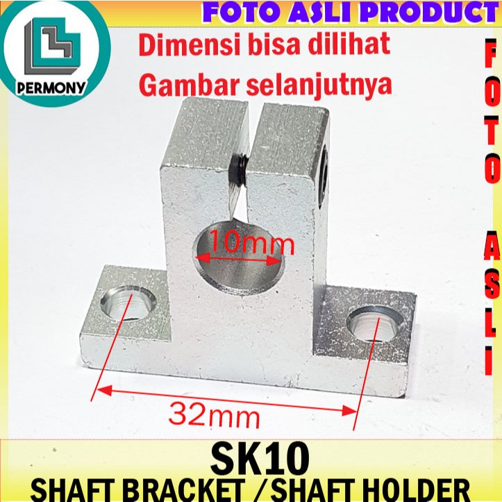 Jual SK10 shaft holder horizontal linear bracket rail sk10 | Shopee ...