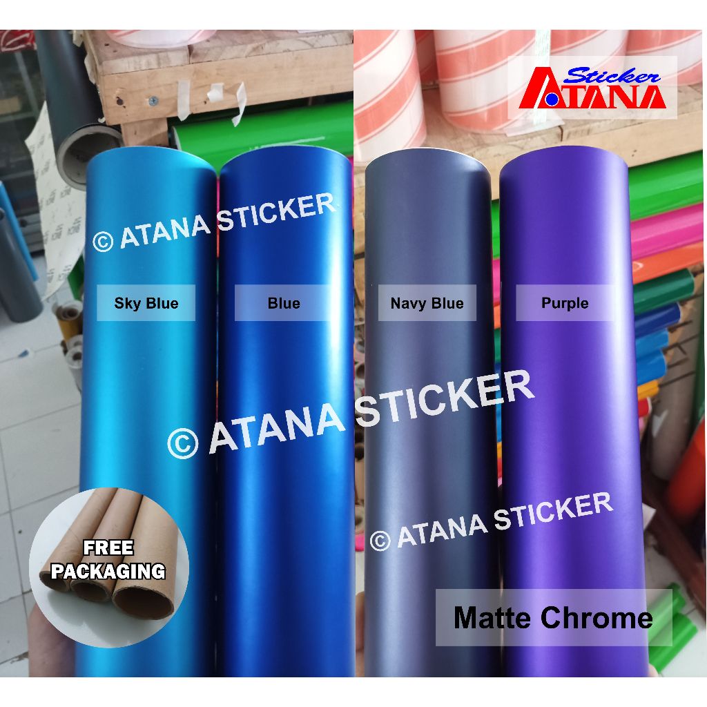 Jual Skotlet Biru Muda Tua Matte Chrome Matt Ungu Metalik Doff Sky Blue ...