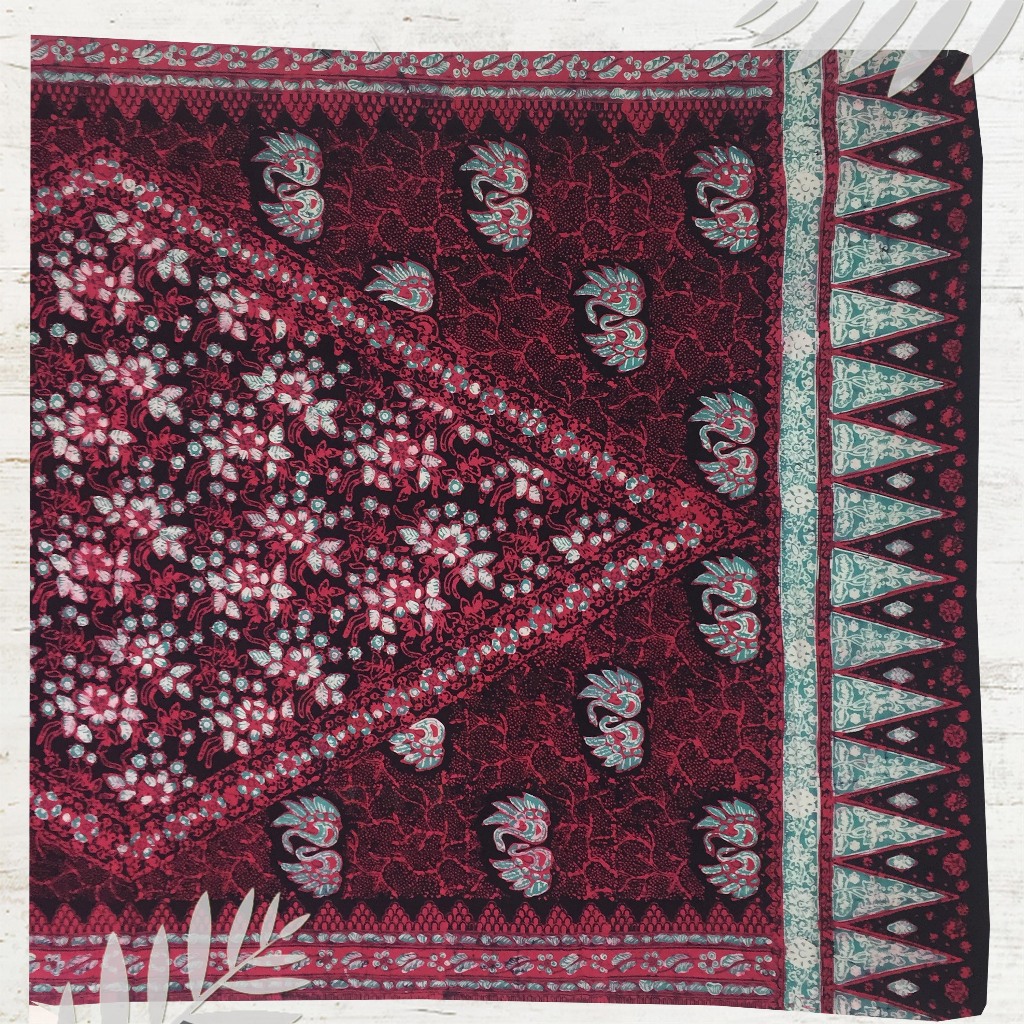 Jual Batik jambi motif angso duo merah | kain dan slendang besar ...