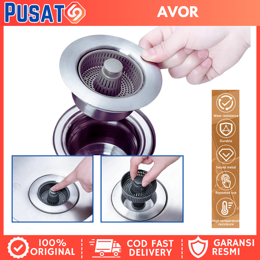 Jual Afur Keranjang PVC Saringan Bak Cuci Piring Wastafel Sink ...