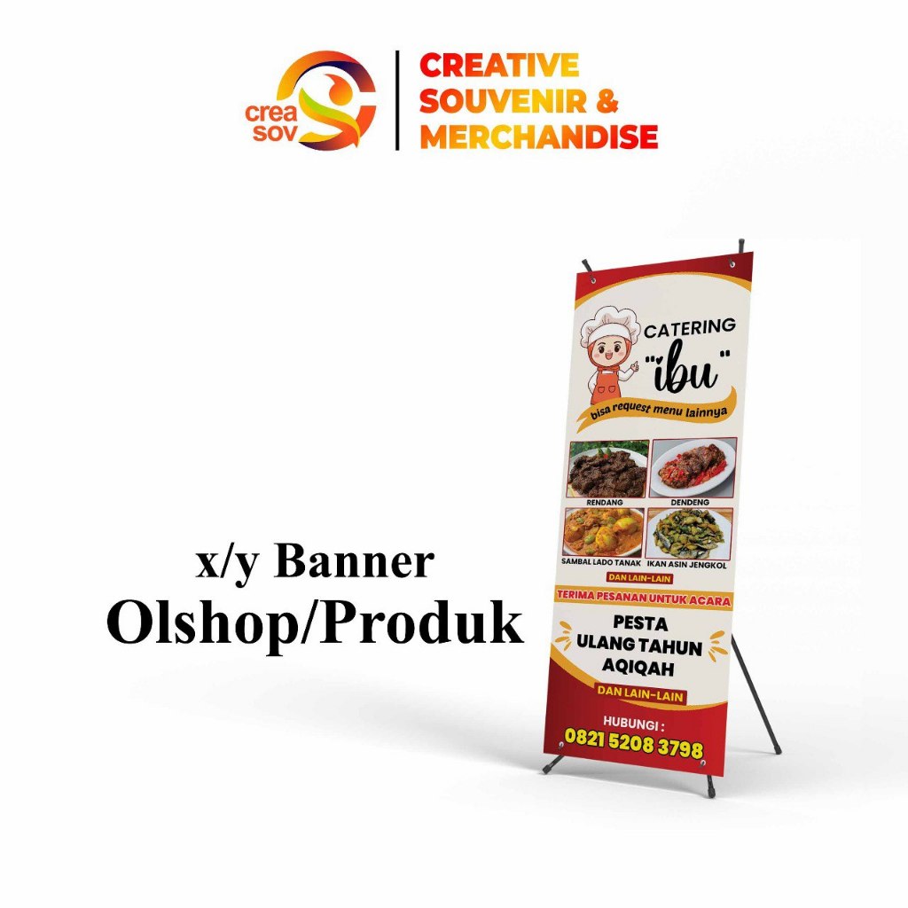 Jual Creasov, Banner Makanan Banner Promosi Makanan Banner Usaha ...