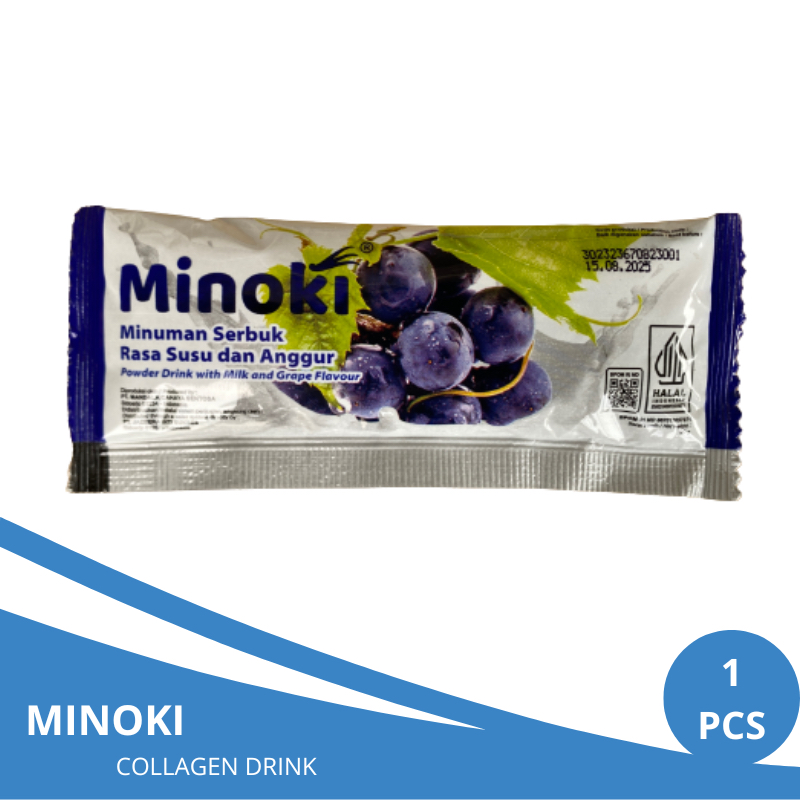 Jual MINOKI Minuman Collagen Serbuk Rasa Susu Dan Anggur READY Stock ...