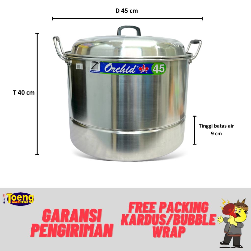Jual PANCI SERBAGUNA 45cm BG / PANCI ALUMINIUM / PANCI KUKUS / DANDANG ...