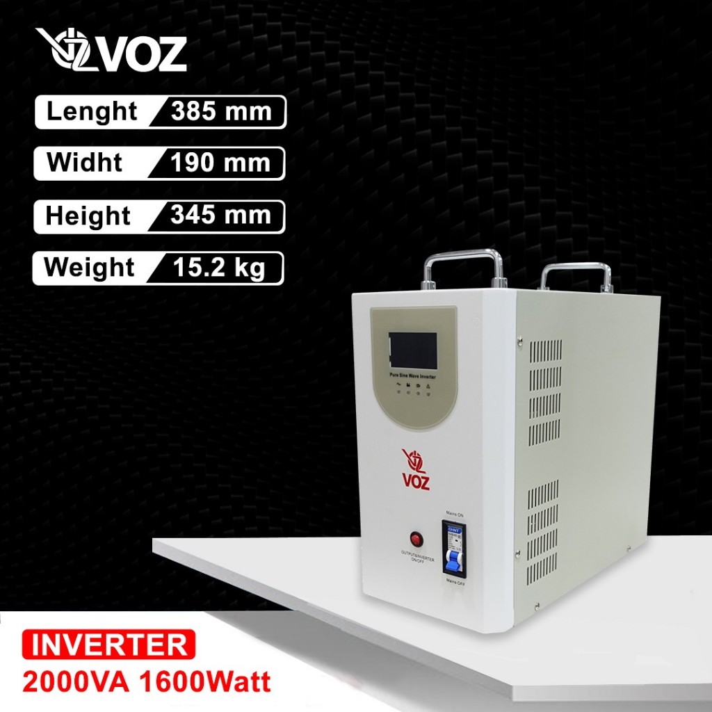 Jual Inverter Pure Sine Wave 2000watt 24V / Inverter 2000VA 24V Psw Voz original | Shopee Indonesia