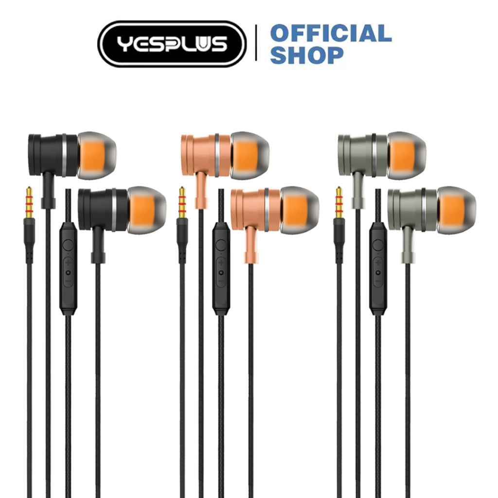 Jual Headset/Handsfree YESPLUS YS-304 Earphone+Mic High Sound Garansi Resmi 1 Tahun | Shopee ...