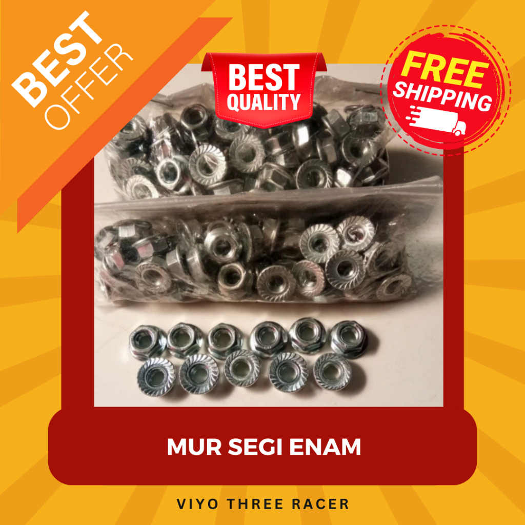 Jual Mur Tanam atau Baut Segienam | Shopee Indonesia