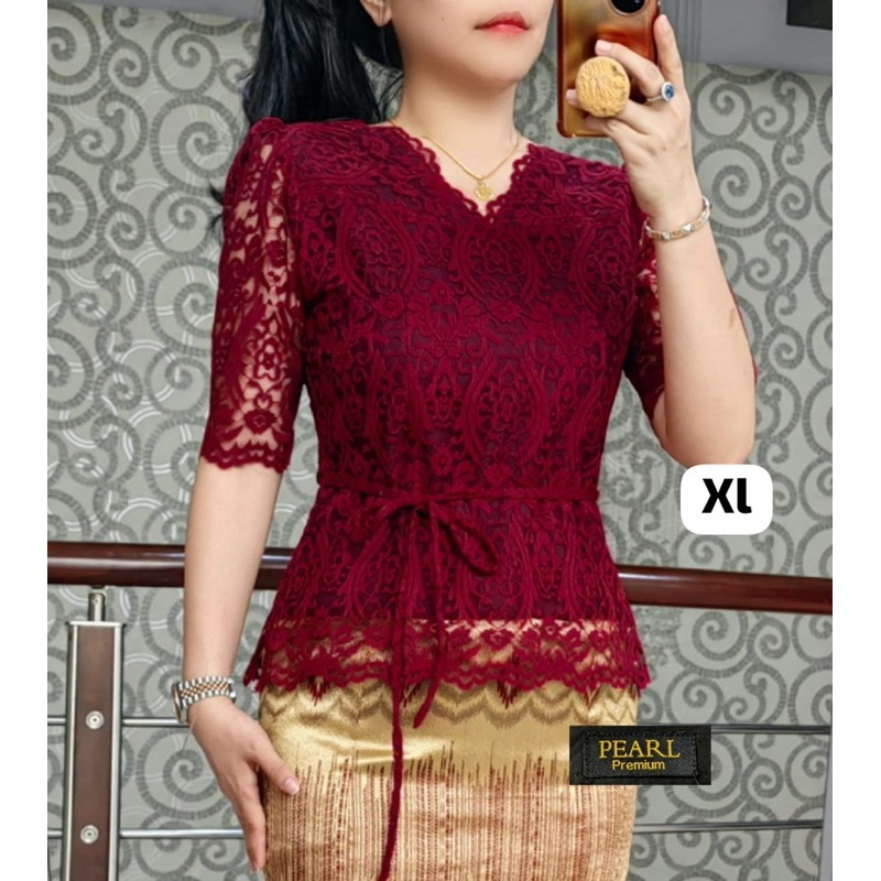 Jual Blouse Brokat / Atasan Renda / Blus Brukat/ Kebaya Batak Modern ...