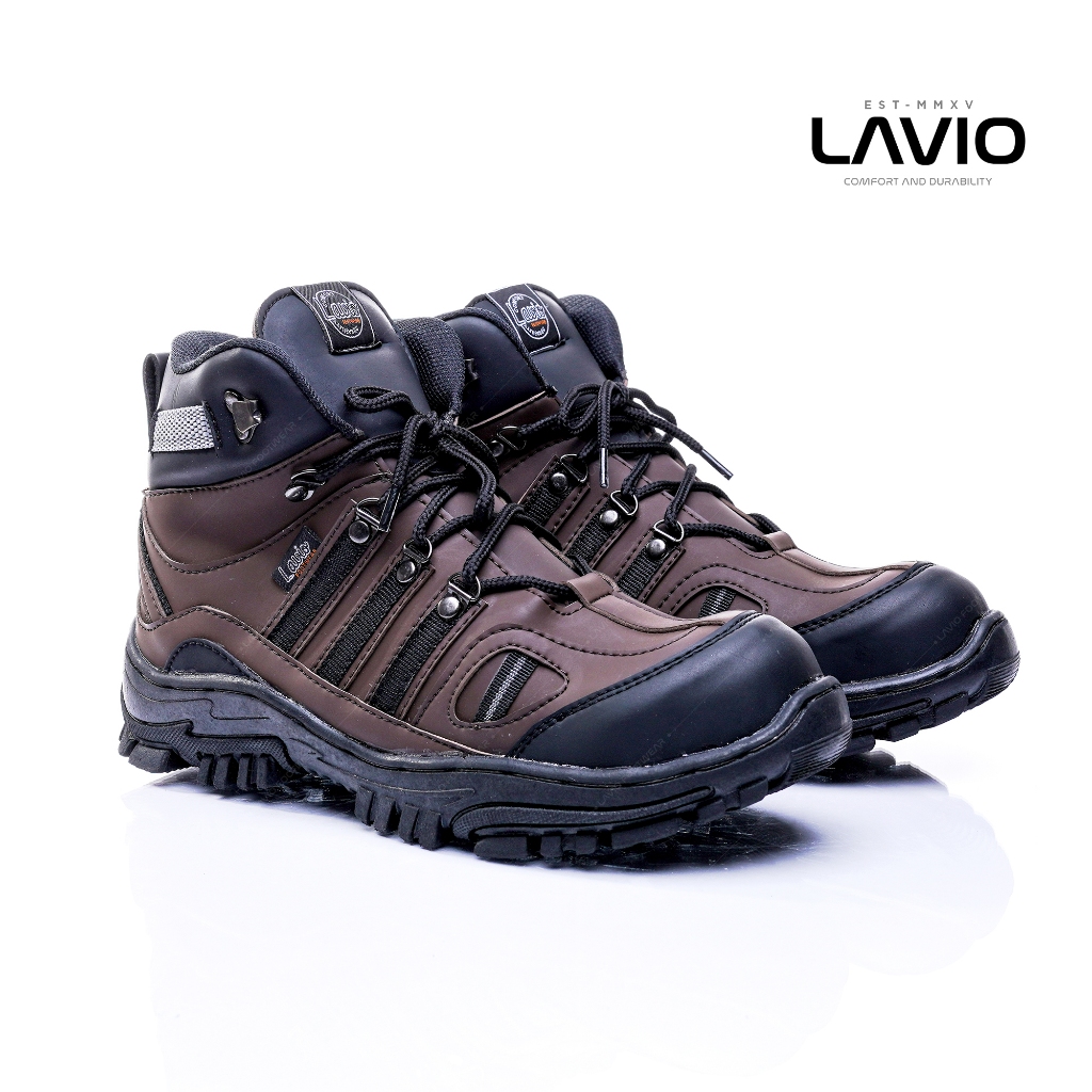 Jual Lavio Sepatu Pria Boots Safety High Tinggi Kerja Proyek Gunung ...