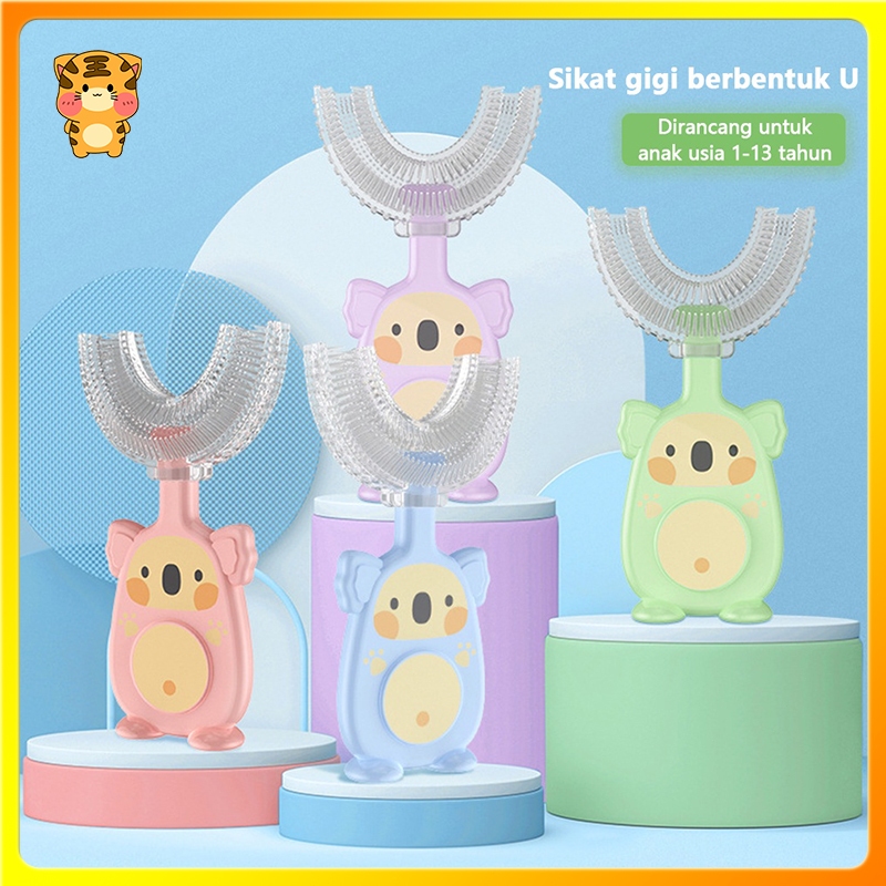 Jual Baby Tiger Sikat Gigi Anak / Sikat Gigi Silikon Lembut / Sikat ...