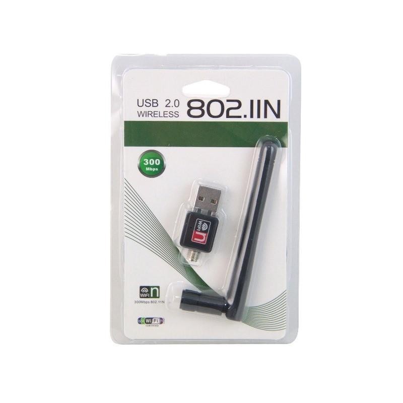 Jual USB WIFI DONGLE (USB WIRELESS) 802.IIN + ANTENNA 600MBPS | Shopee Indonesia