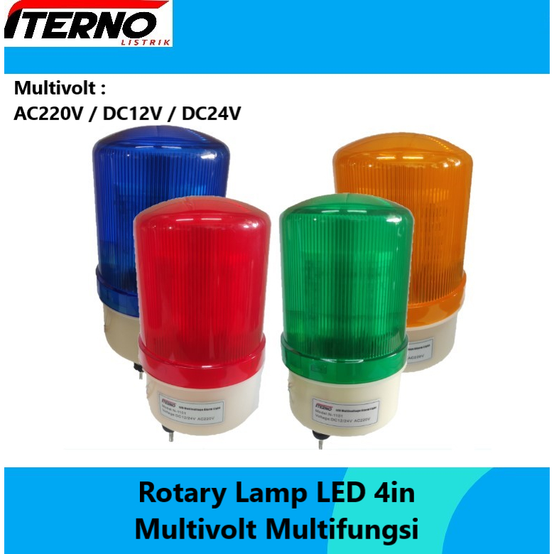 Jual Lampu Rotary Lamp LED 4in Multivolt Multifungsi Light Iterno ...