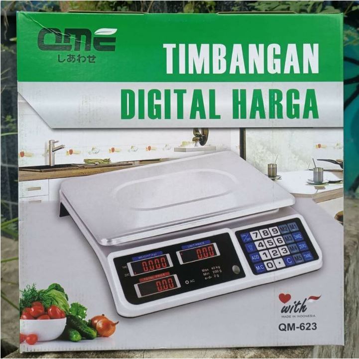 Jual Timbangan digital QME 40kg Double Display 2 Layar | Shopee Indonesia