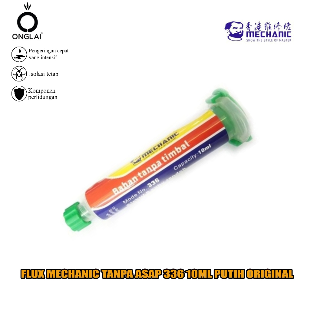 Jual FLUX MECHANIC TANPA ASAP 336 10ML PUTIH ORIGINAL | Shopee Indonesia