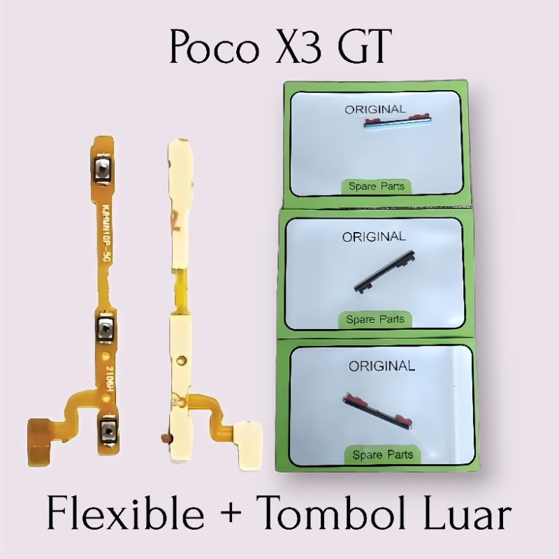 Jual Flexible On Off Volume + Tombol Luar Volume Xiaomi Poco X3 GT ( fullset Luar Dalem | Shopee ...