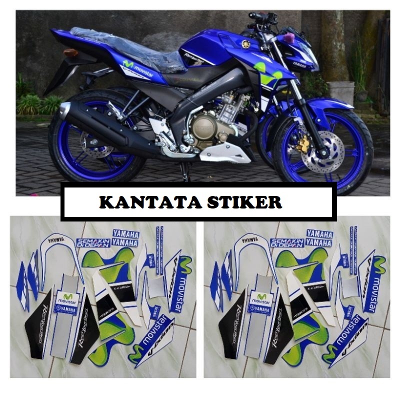 Jual STIKER STRIPING LIS LES BODY MOTOR VIXION ADVANCE 2016 MOVISTAR ...
