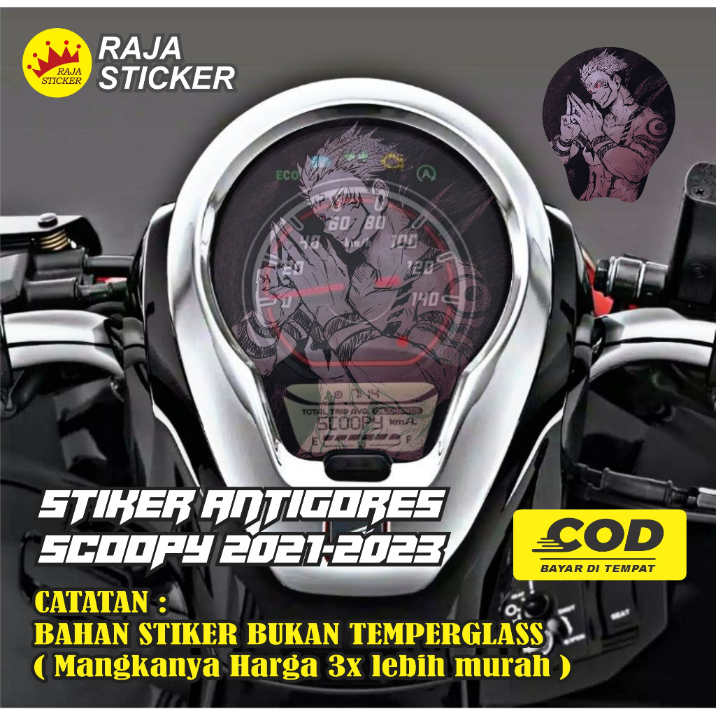 Jual Stiker antigores anime speedometer scoopy new 2021-2023 | Shopee ...