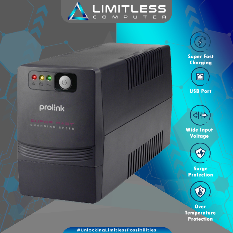 Jual Prolink PRO 1201SFCU 1200VA 600 Watt Super Fast Charging Line ...