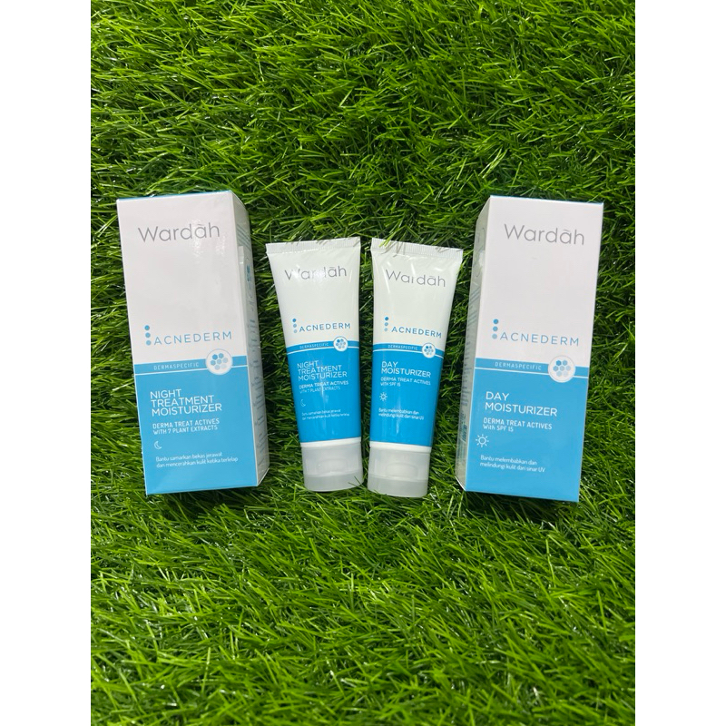 Jual Wardah Acnederm Night Treatment Moisturizer || Wardah Acnederm Day ...