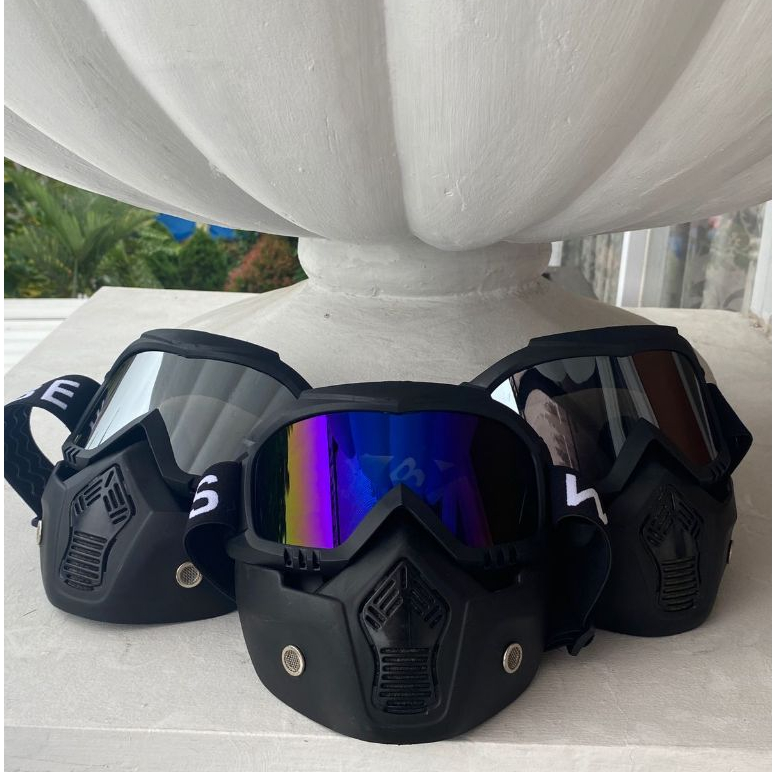 Jual Google Mask Helm Osbe Premium - Bermacam warna | Shopee Indonesia