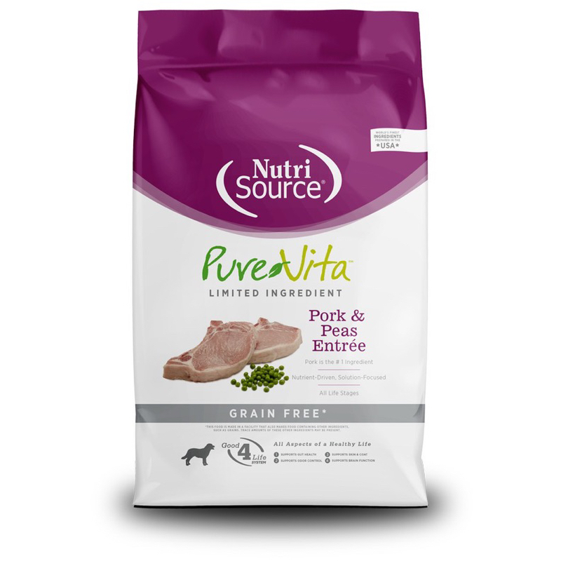 Jual Nutrisource Pure Vita Pork & Peas Grain Free 6.8kg | Shopee Indonesia