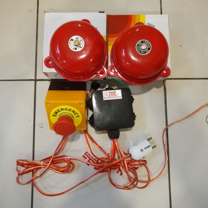 Jual Sirine fire alarm Double bell Round bell 2arah sirine cocok Pabrik,gedung,sekolahan,klinik ...