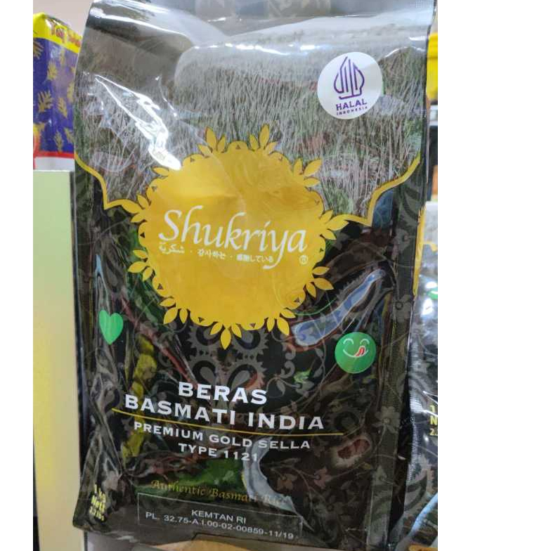 Jual Shukriya Beras Basmati India PREMIUM GOLD SELLA 1KG | Shopee Indonesia