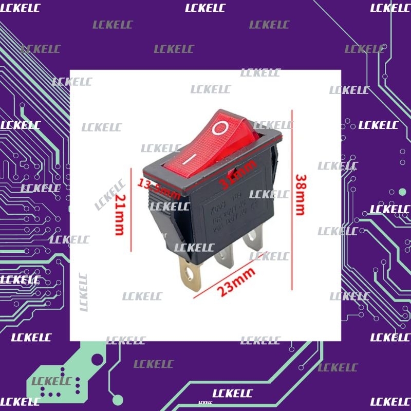 Jual ROCKER SWITCH SAKLAR ON-OFF STAVOL 3 PIN + LAMPU | Shopee Indonesia