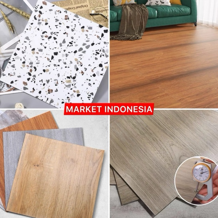 Jual Harga Murah Sticker Lantai Sudah Ada Perekat L6CmxP6Cm Tebal 2MM ...