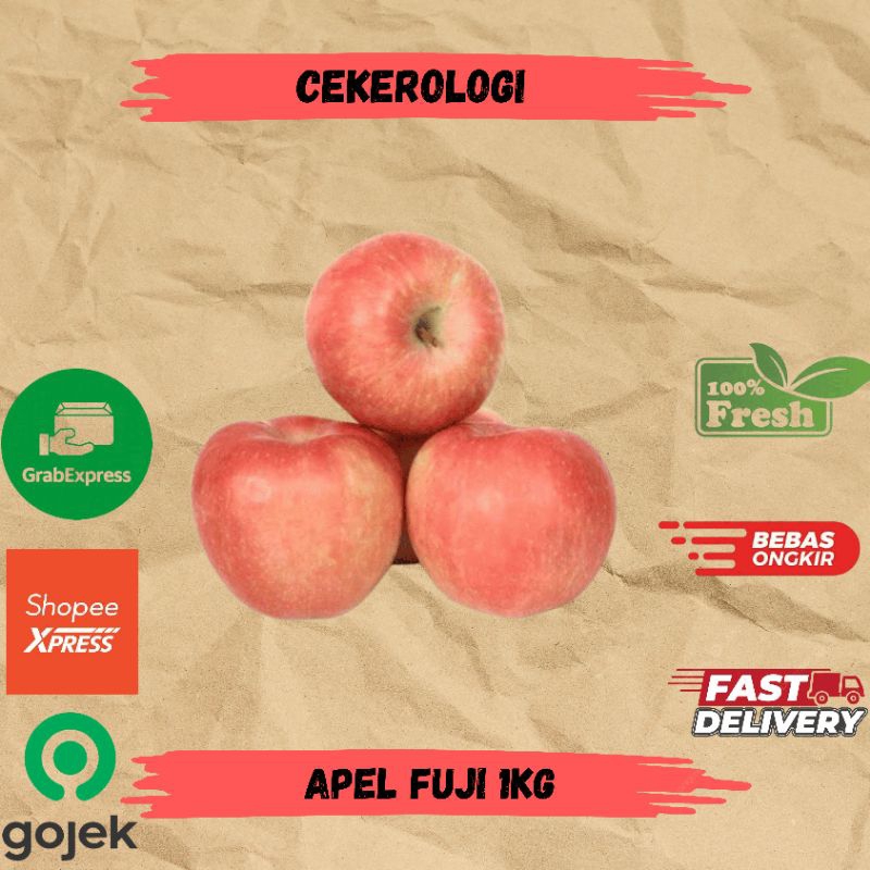 Jual Buah Apel Fuji 1kg / Buah Apel Fuji / Apel Fuji / Apel Fuji Fresh ...