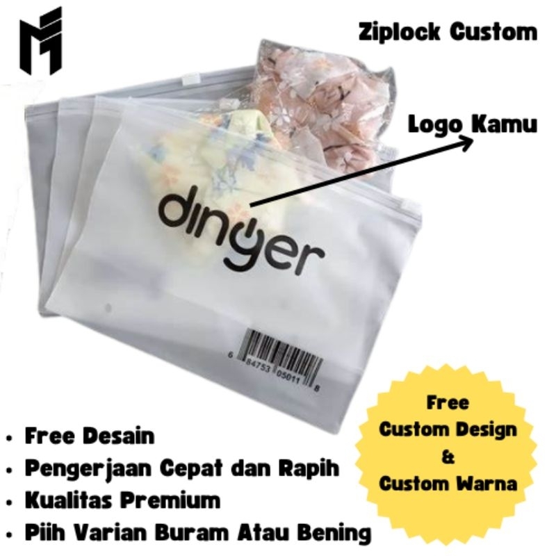 Jual Zipper Bag Custom / Zipper Pouch Custom / Zipper Produk / Ziplock ...