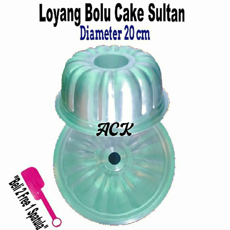 Jual Loyang Bolu Cake Sultan Uk. 20 cm/Loyang Bolu Motif/Loyang Bolu ...