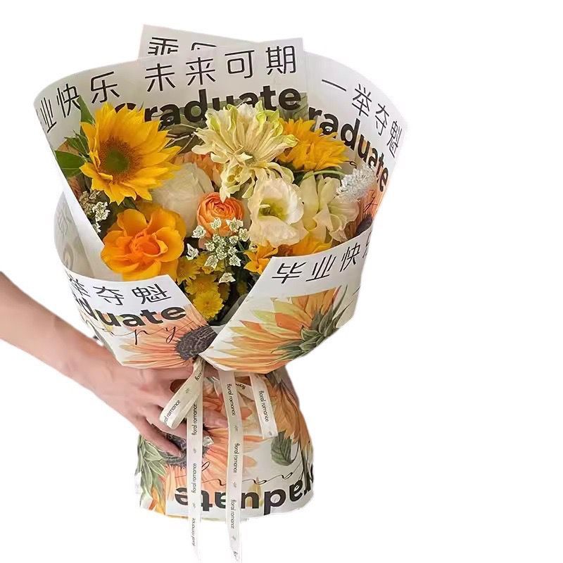 Jual Kertas Buket Bunga Edisi Wisuda Happy Graduate / Happy Graduation ...