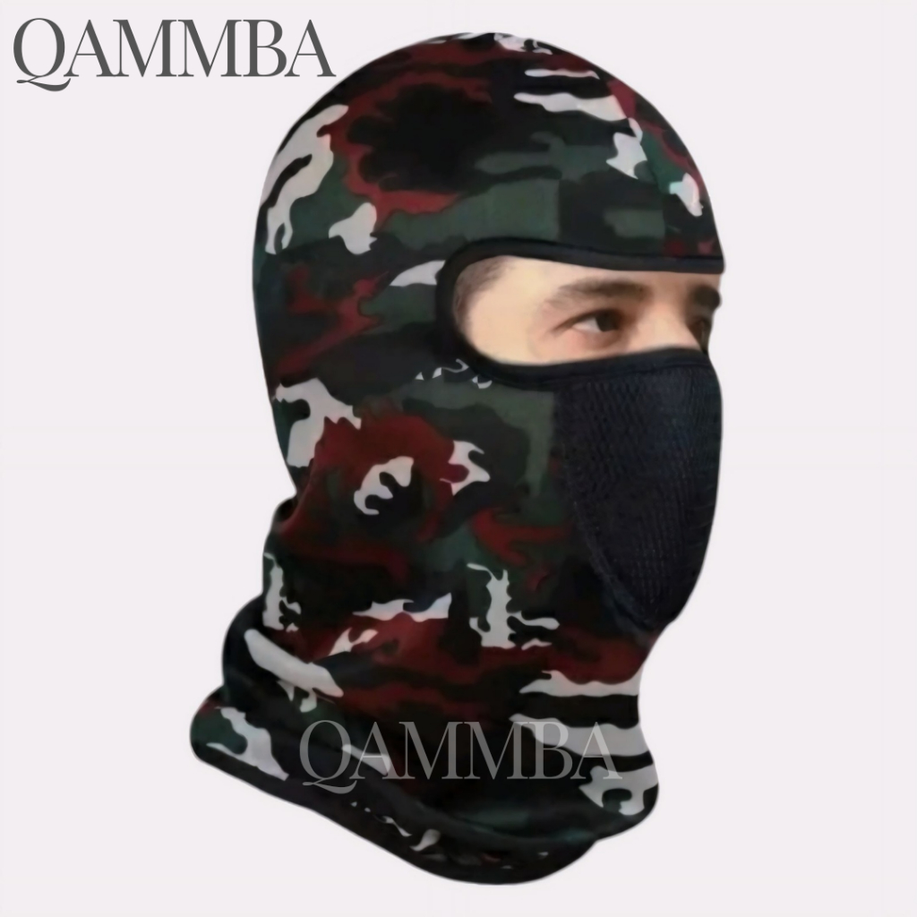 Jual Master Buff Balaclava Ninja Army Dan Hitam Penutup Wajah Sarung ...