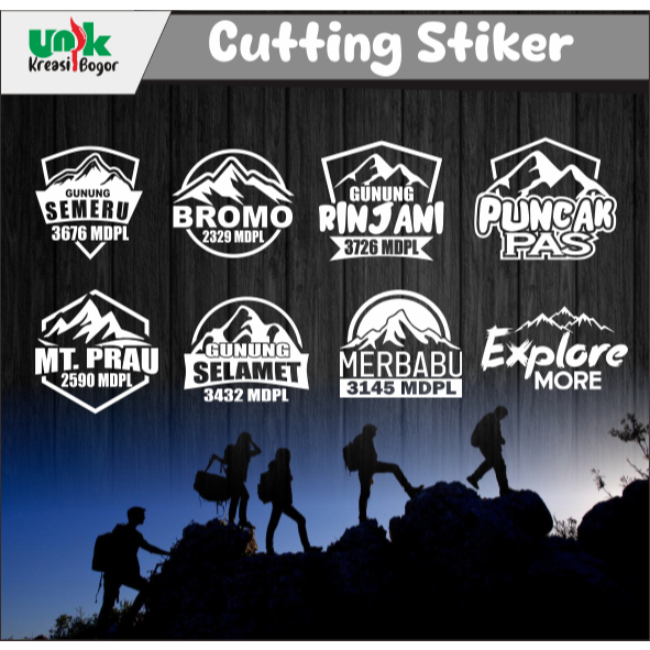 Jual CUTTING STIKER PENDAKI GUNUNG/PECINTA ALAM | Shopee Indonesia