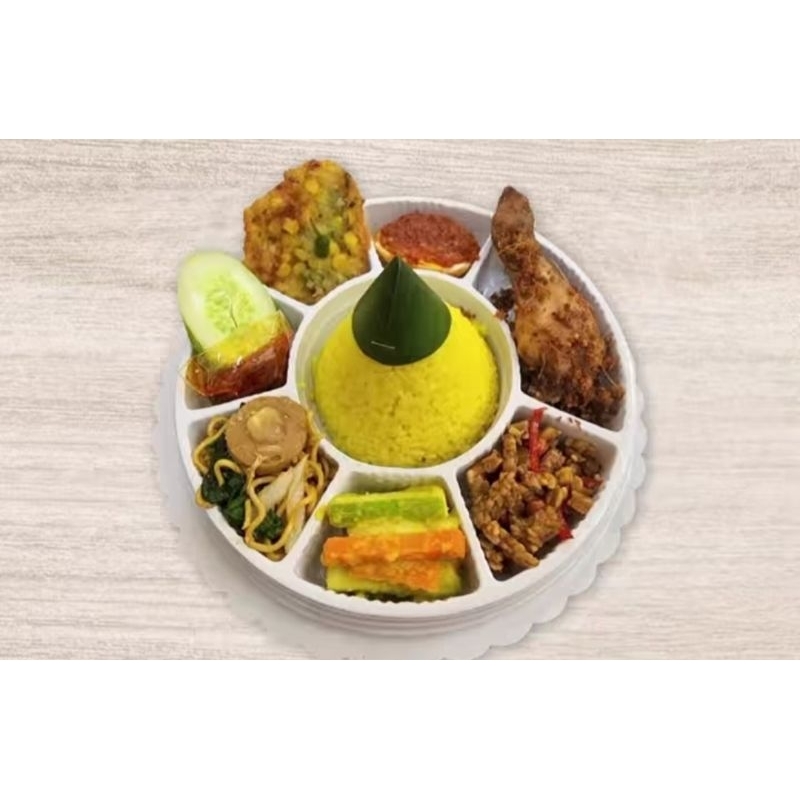 Jual Tumpeng Mini Paket 8 Menu Termurah Free Kue Tampah Sesuai Minimum ...