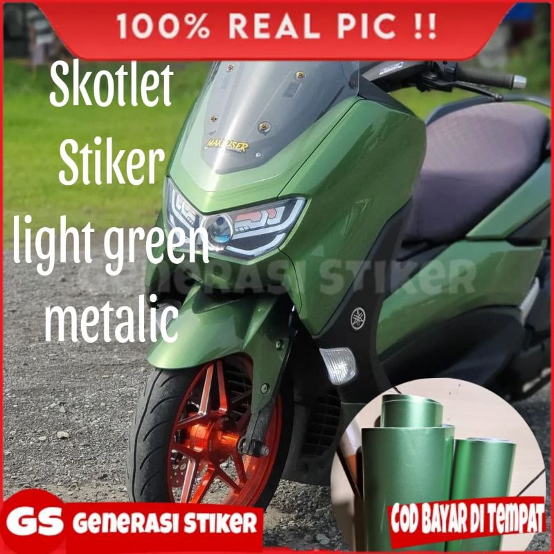 Jual Stiker Scotlet Motor Light Gren Metalik Skotlet Milenium Jade ...