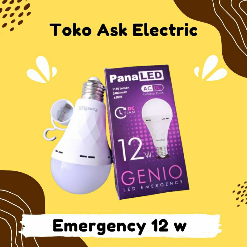 Jual Lampu LED PanaLED Emergency 12 Watt Genius 12 Watt/Genio PanaLED ...