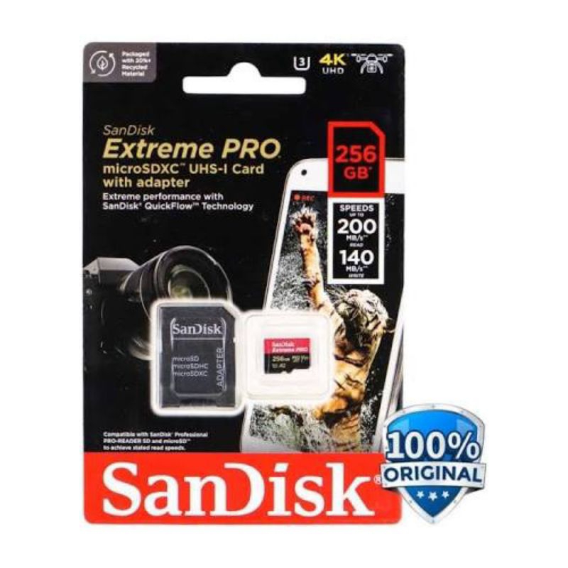 Jual SANDISK EXTREME PRO MICRO SD 256GB | Shopee Indonesia