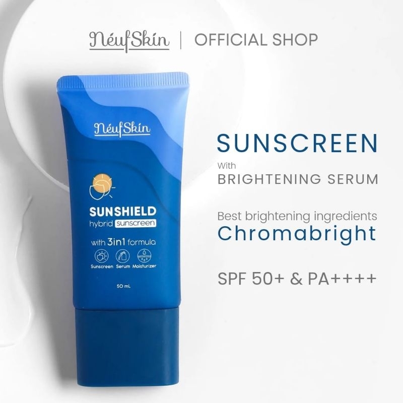 Jual [PROMO] Neufskin Sunshield - Sunscreen with Brightening Serum ...