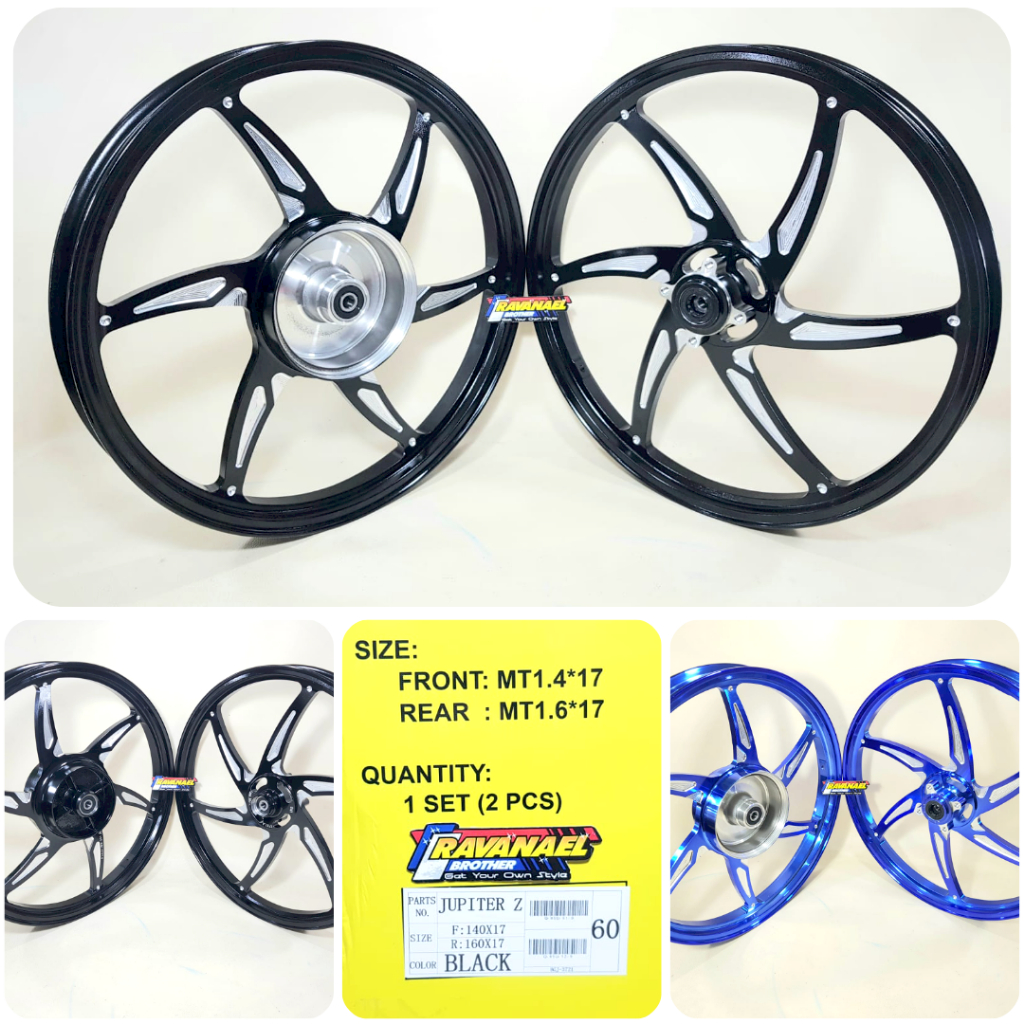 Jual Velg Pelek Racing VND Six Star V2 Yamaha Jupiter Z MX135 MX 135 ...