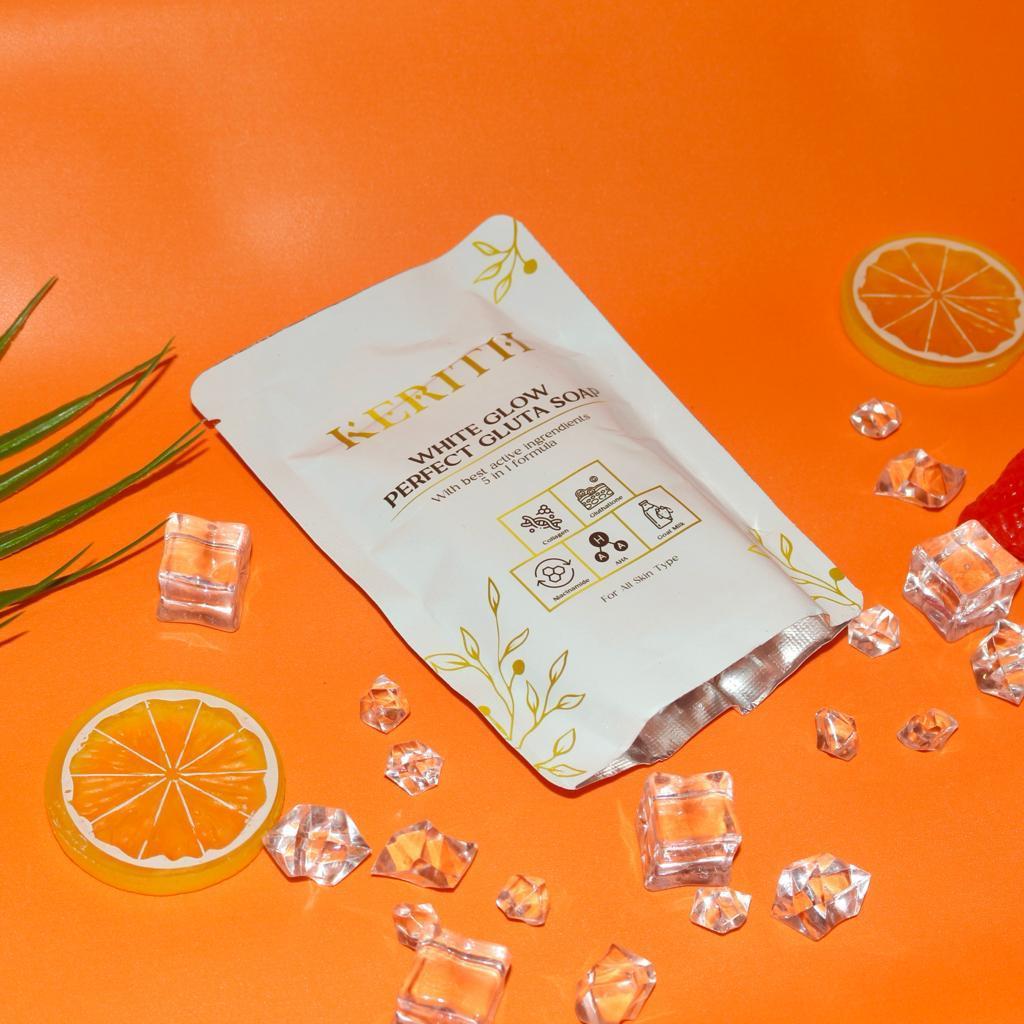 Jual ️Sakila3 ️ KERITH WHITE GLOW PERFECT GLUTA SOAP SABUN KERITH ...