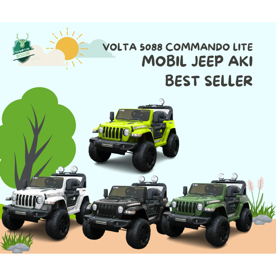 Jual VOLTA 5088 COMMANDO LITE MAINAN AKI MOBILAN JEEP ANAK KOMANDO KEREN | Shopee Indonesia