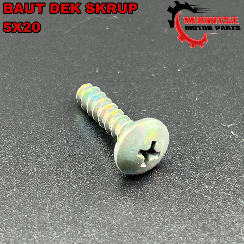 Jual BAUT DEK SKRUP UNIVERSAL 5x20 / SEKRUP BAUT BODY 5x20 | Shopee ...